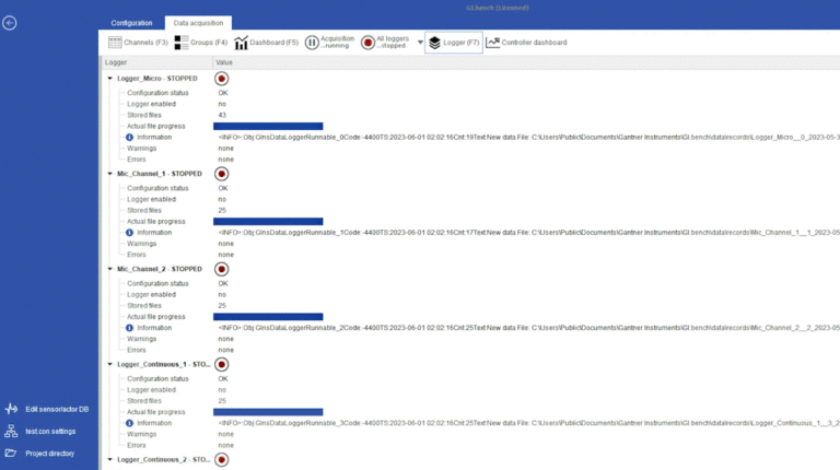GI.bench - Data Acquistion Software - Gantner Instruments